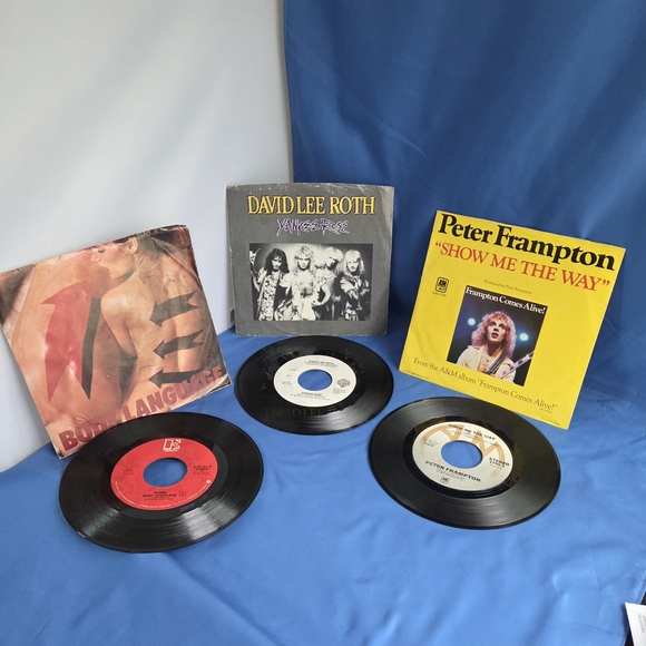 Accessories | Vintage 45rpm Lot Of 3 Vinyl Record Collection With Album ...